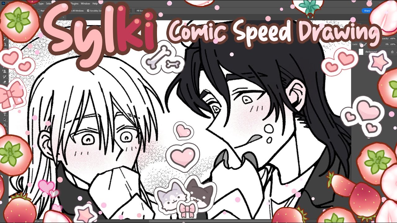 Sylki Comic Speed Drawing 3 #sylki #sylvie #loki #speeddrawing #로키실비 ...