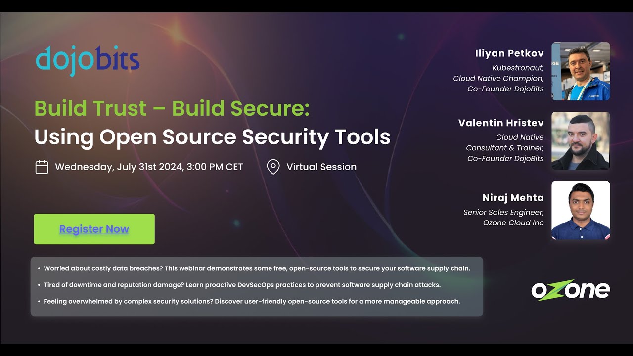 Build Trust - Build Secure: Using Open Source Security Tools - YouTube