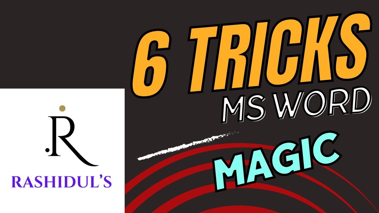 6 Tricks of ms word - YouTube
