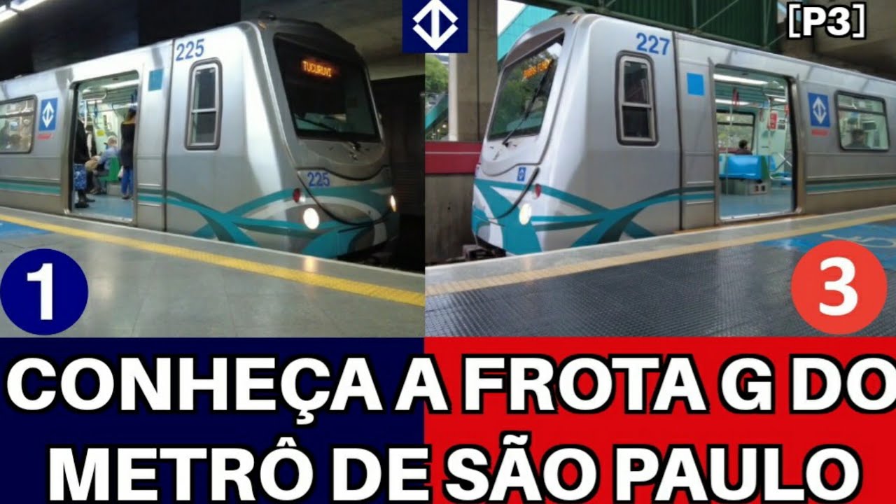 Frota G do Metrô de São Paulo [P3] - YouTube