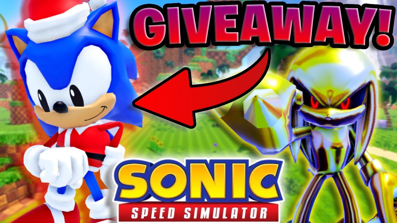 a HUGE GIVEAWAY! (Sonic Speed Simulator) - YouTube