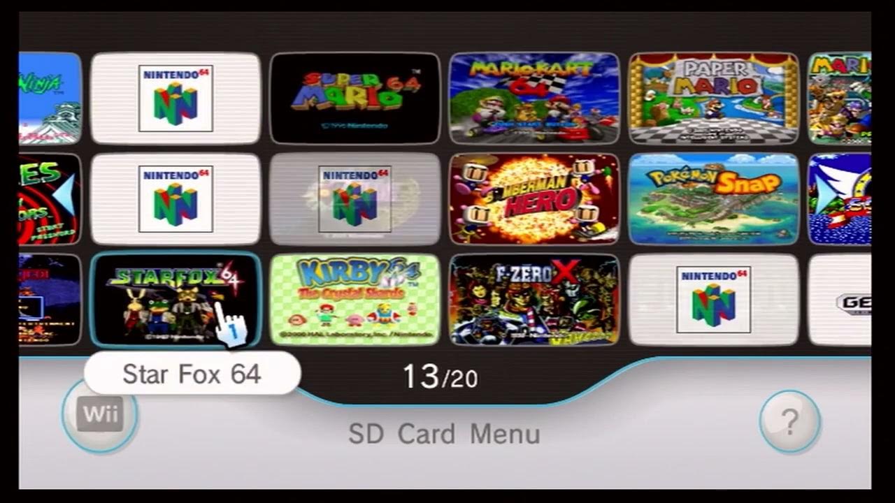 My Wii Menu - YouTube