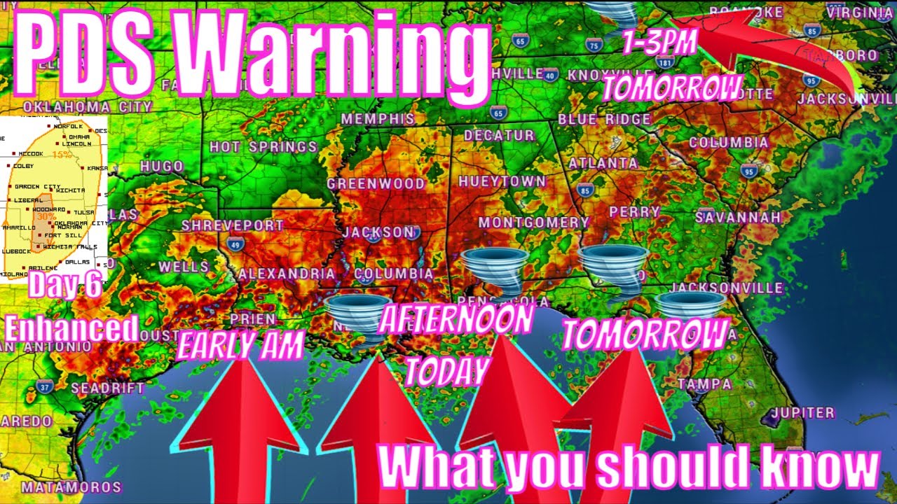Upgrade Again! PDS Warning, Strong Tornado Potential, Damaging Winds ...