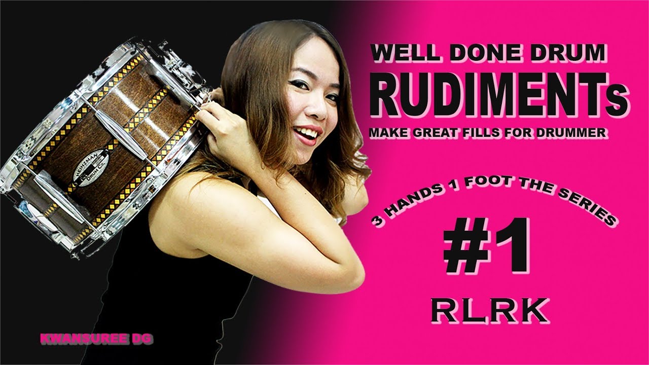 Well Done Rudiments 3 Hands 1 Foot #1 - Free drum exercise - YouTube