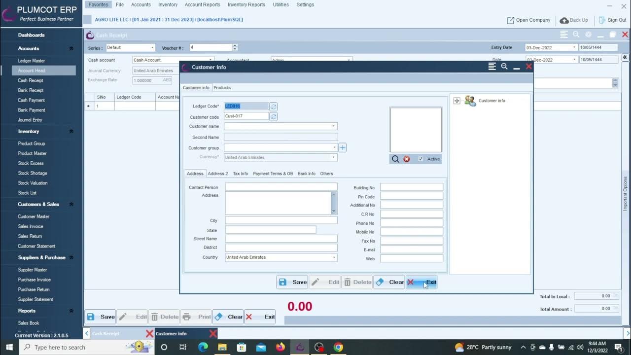 HOW TO MAKE CASH RECEIPT ENGLISH - YouTube
