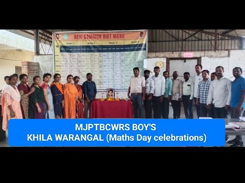 maths Day celebrations mjp khilawarangal|maths Day celebrations| mjptbc ...