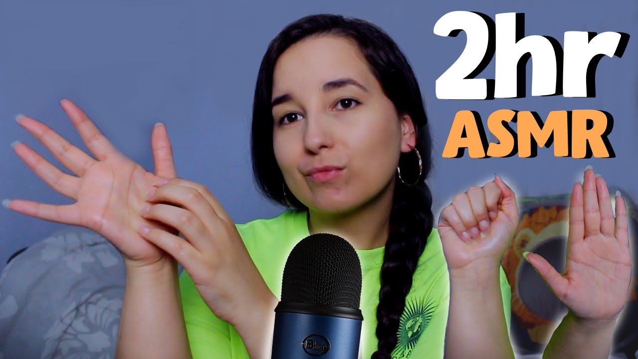 [ASMR] Hand Sounds 2 HOURS! (FAST aggressive, SLOW calm, SCRATCHING ...