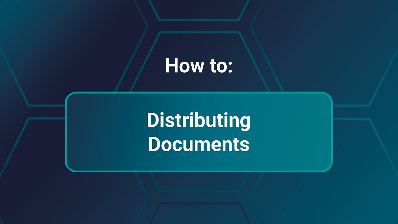 Distributing documents - YouTube