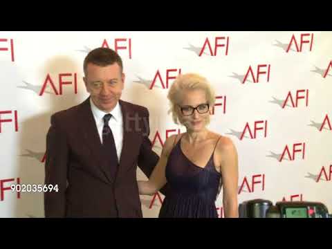 Gillian Anderson & Peter Morgan at the AFI Awards Luncheon