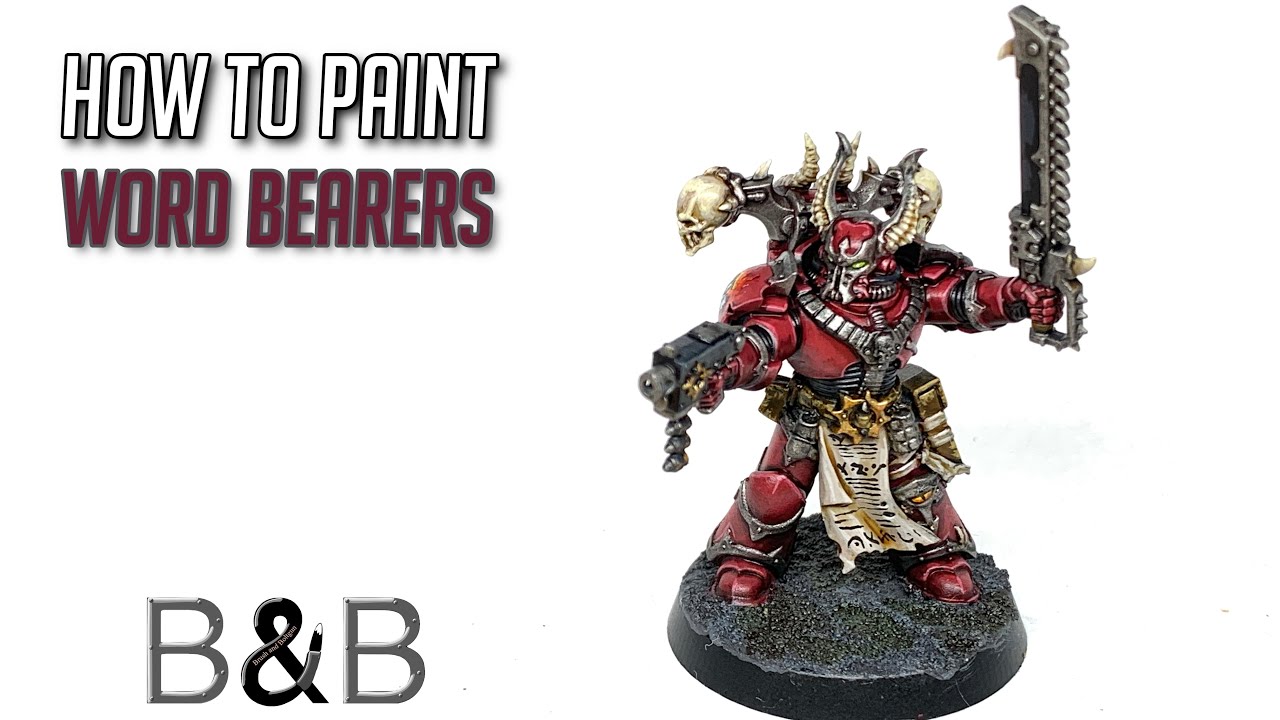 How to paint Word Bearers - YouTube