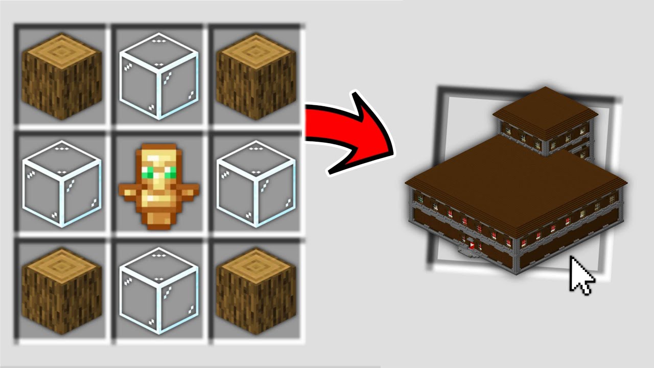 MINECRAFT, BUT WE CAN CRAFT STRUCTURES - YouTube