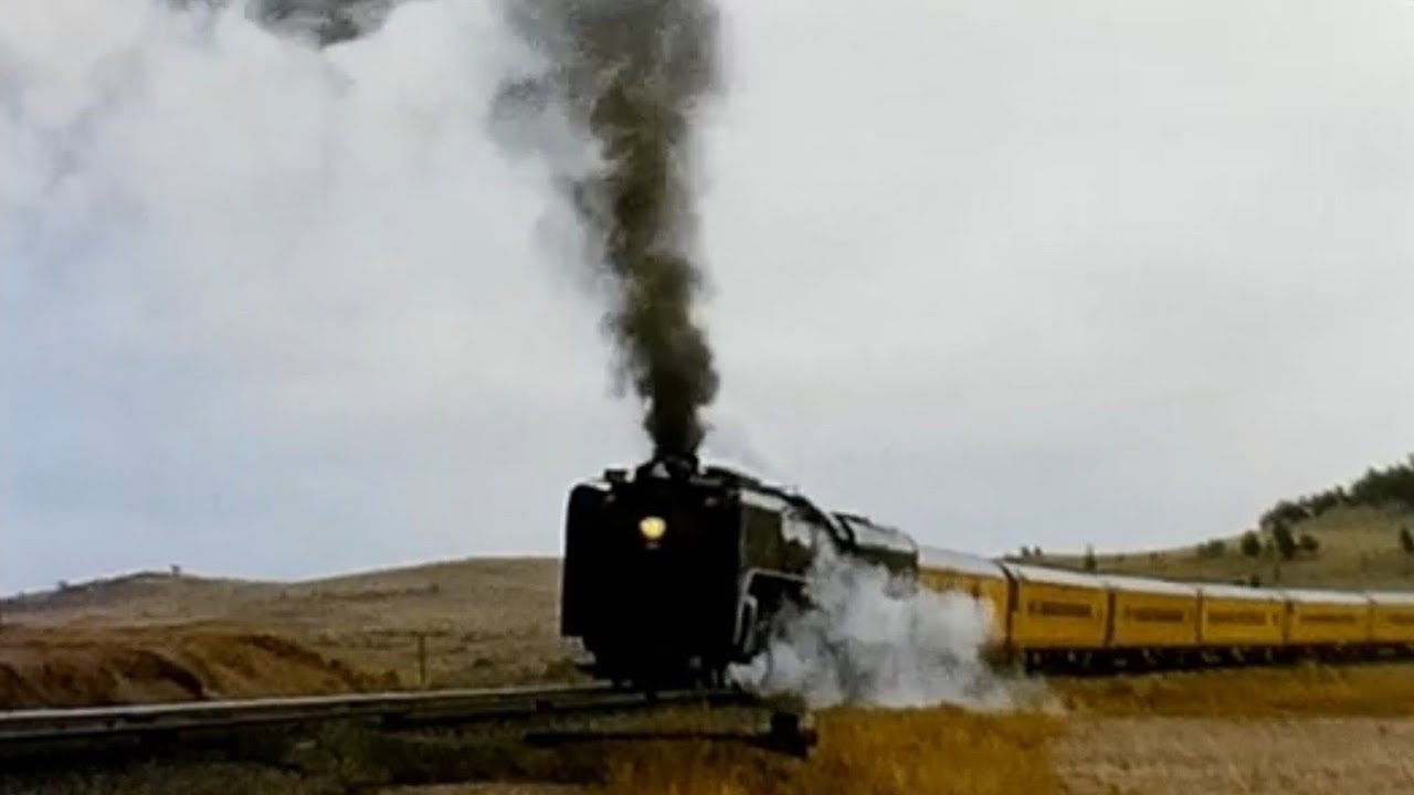 Union Pacific #8444 Steam Locomotive In 1965 Cruising through Colorado ...