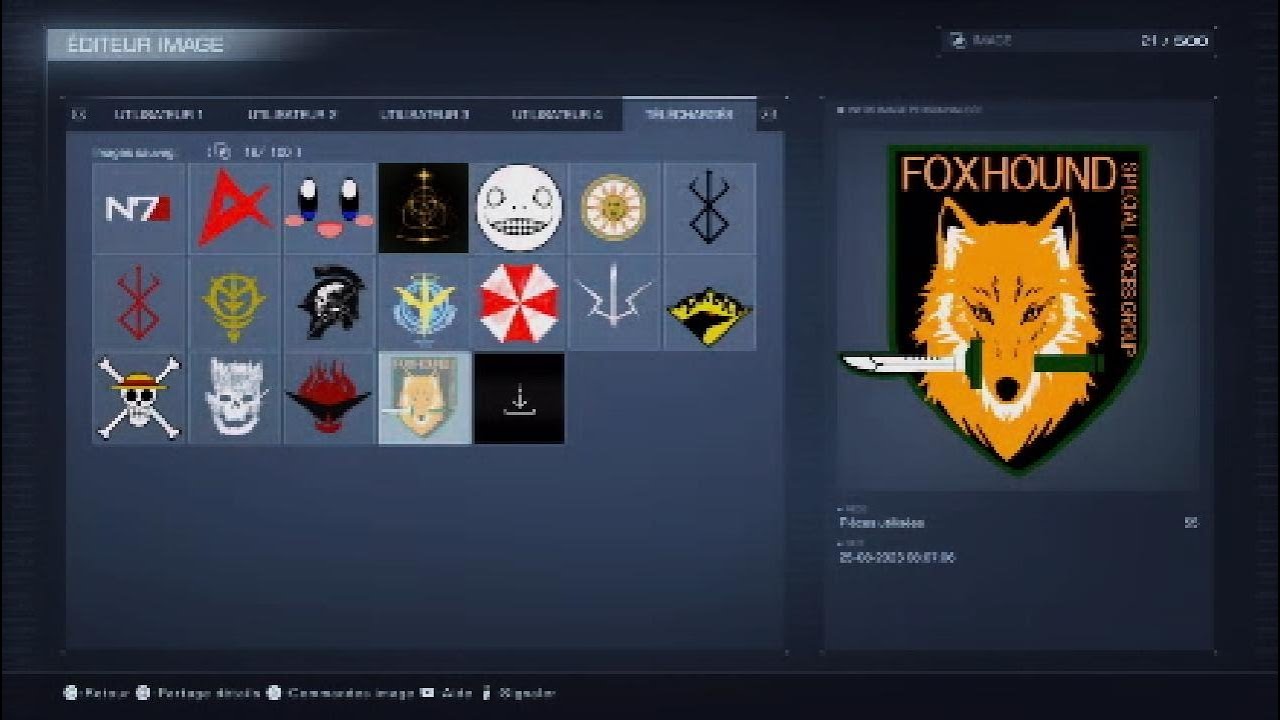 Armored Core VI Fires of Rubicon PS5/PS4 Custom Emblem Decals ID Codes ...