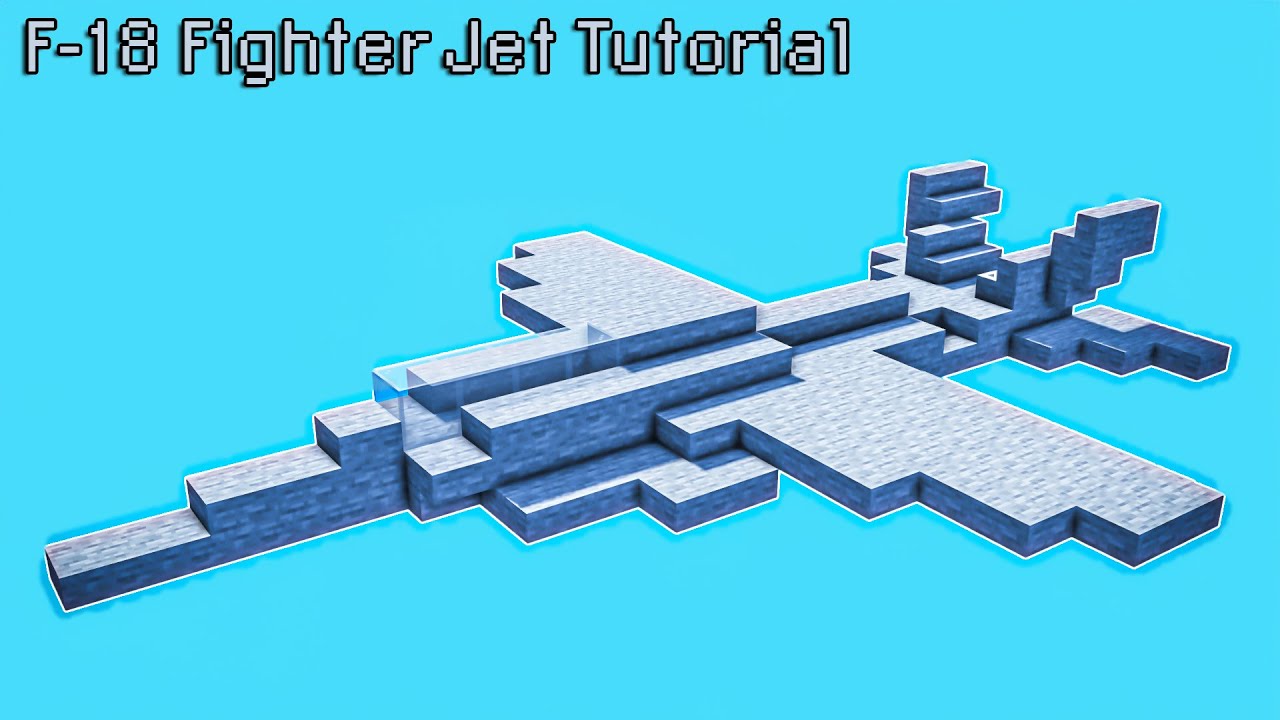 Minecraft: F-18 Fighter Jet [Vehicle Tutorial] - YouTube