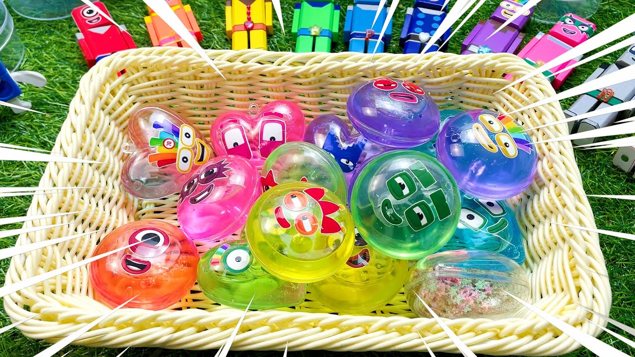 Numberblocks - Looking And Mixing Slime Transparent With Numberblocks ...