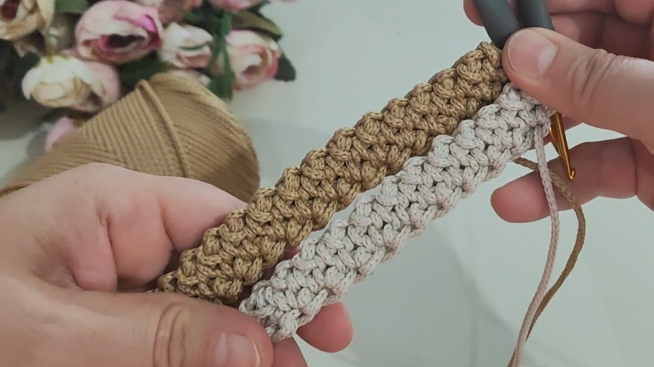 Wow!!!💥This Pattern is great.easy crochet bag handle making.tutorial ...