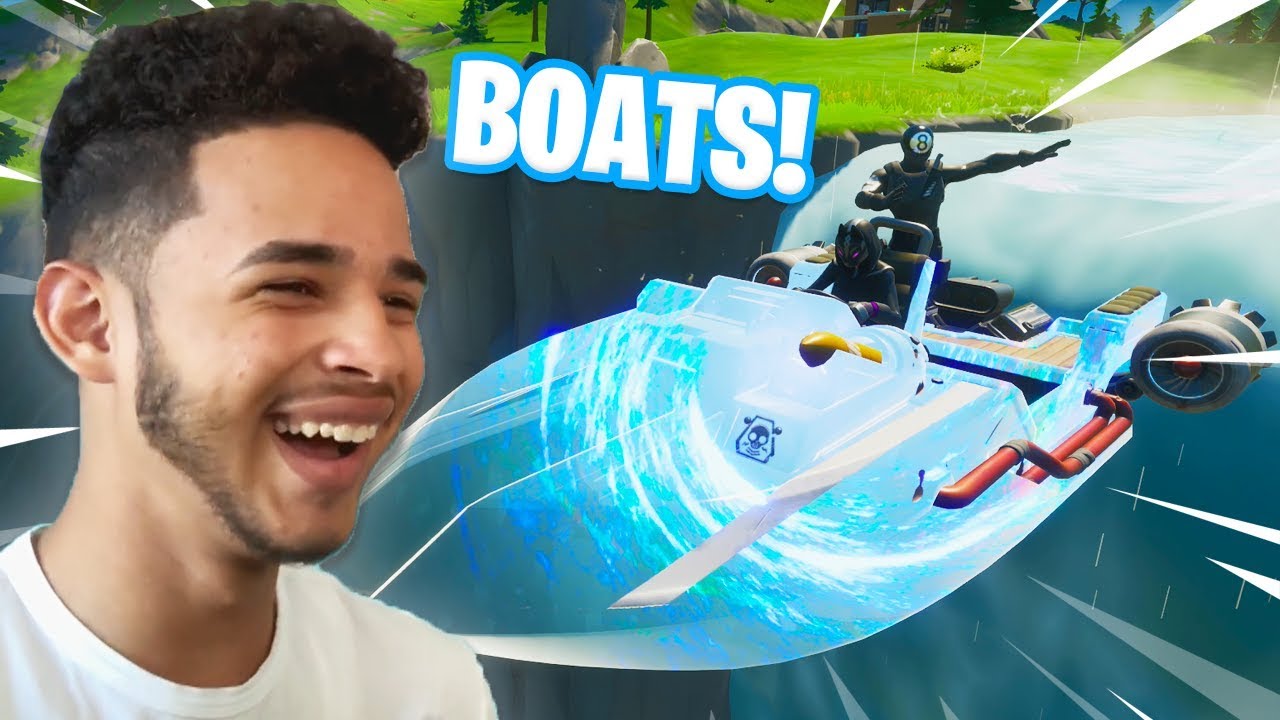 BOATS in fortnite! FORTNITE: BATTLE ROYALE - YouTube