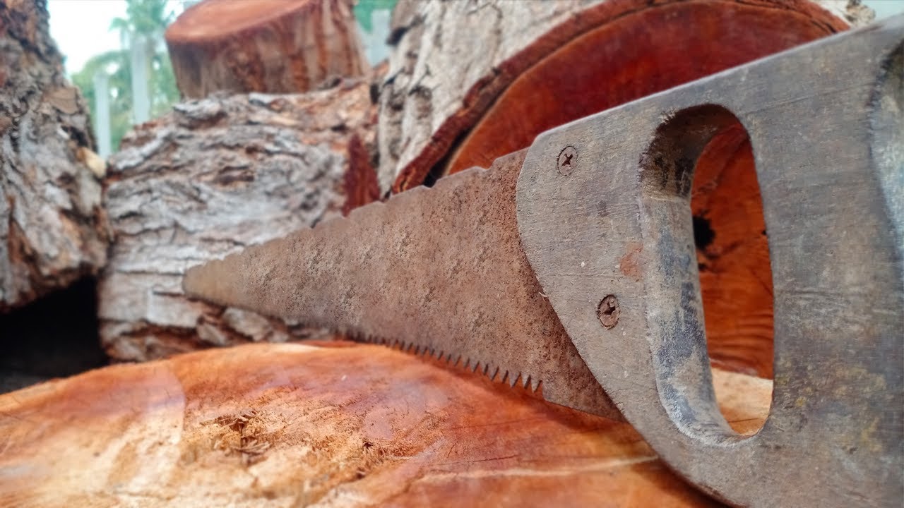 Antique Rusty Saw Restoration- Rusty saw restoration- Chain Saw Rusty# ...