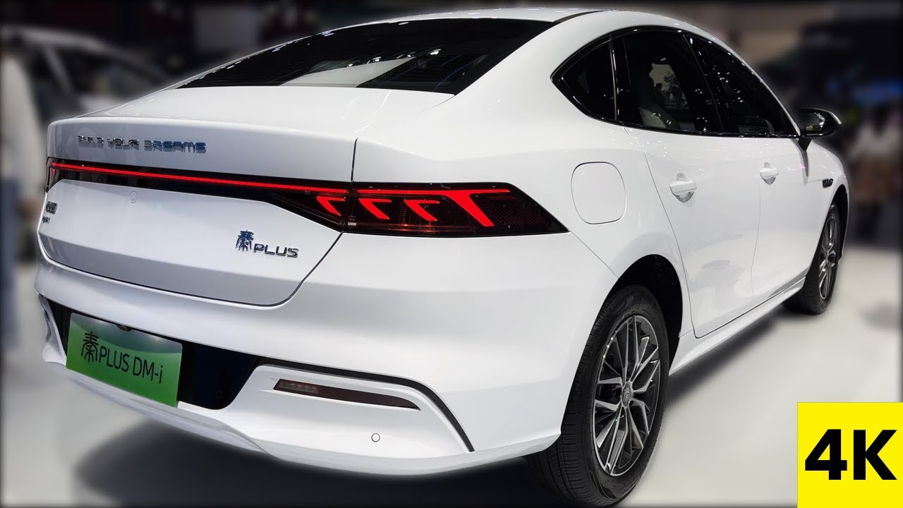 BYD Qin PLUS DM-i White Walkaround 4K - YouTube