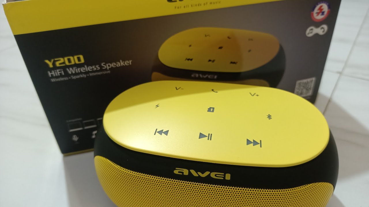 awei Y200 Bluetooth Speaker. - YouTube
