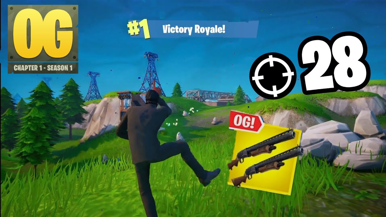 Solo 28 Kill Match in OG Fortnite (Personal Kill Record) - YouTube