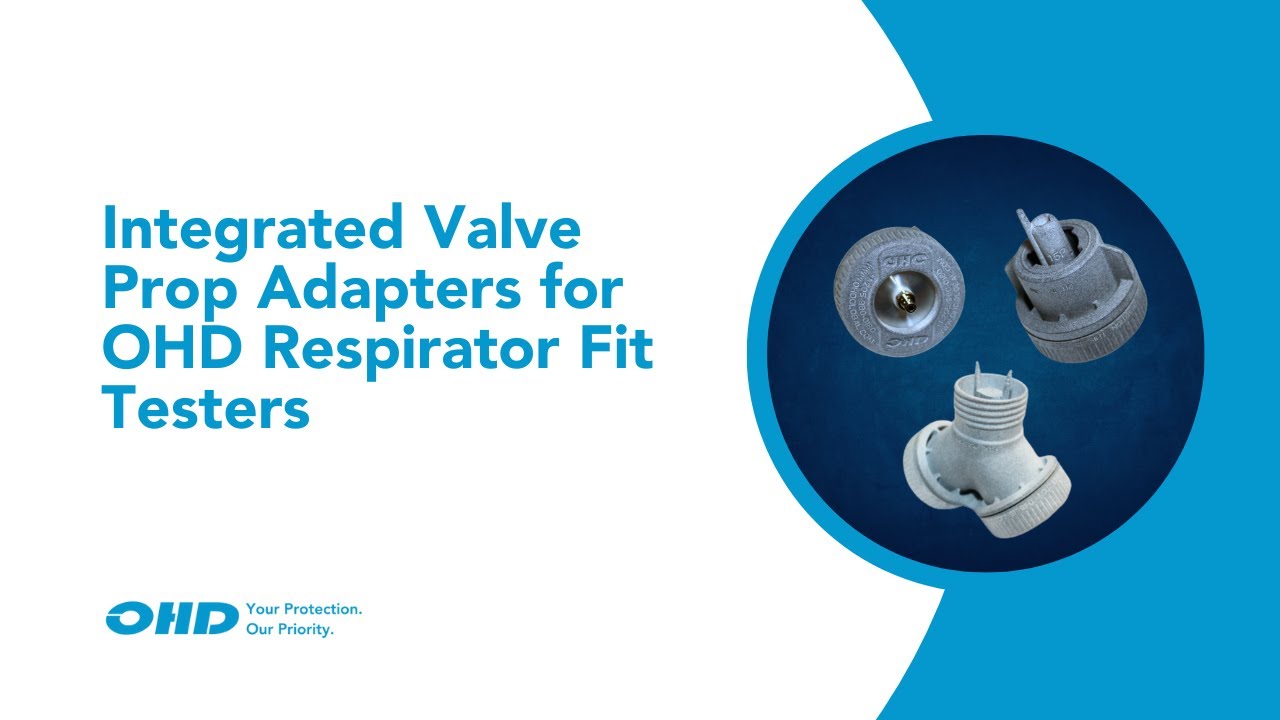 Integrated Valve Prop Adapters for OHD Respirator Fit Testers - YouTube