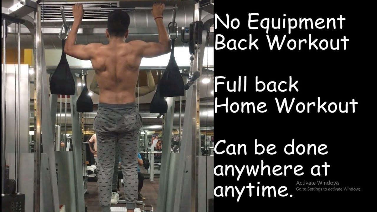 No equipement BACK WORKOUT. Full BACK HOME WORKOUT. Quarantine BACK ...