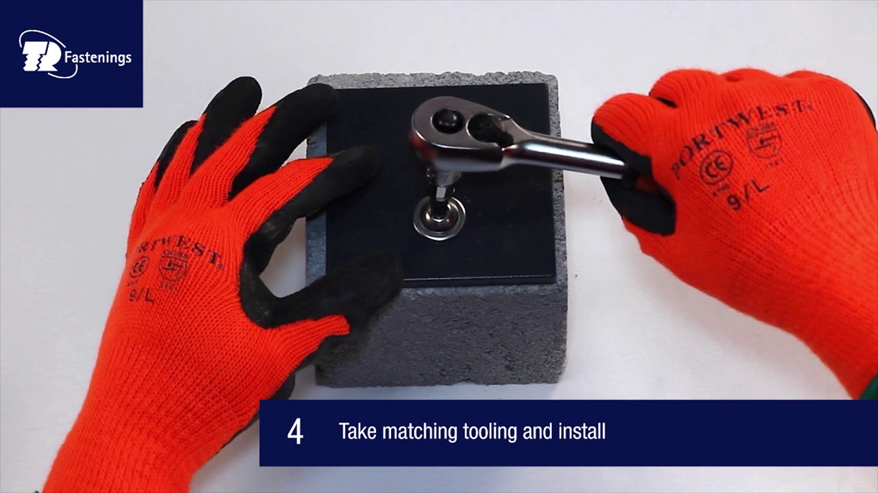 TR Security Fasteners - Sleeve Anchor Installation - YouTube