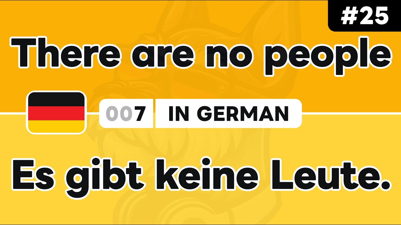 🇩🇪 "There are no" Daily German for Beginners: Pick Up One Phrase Each ...