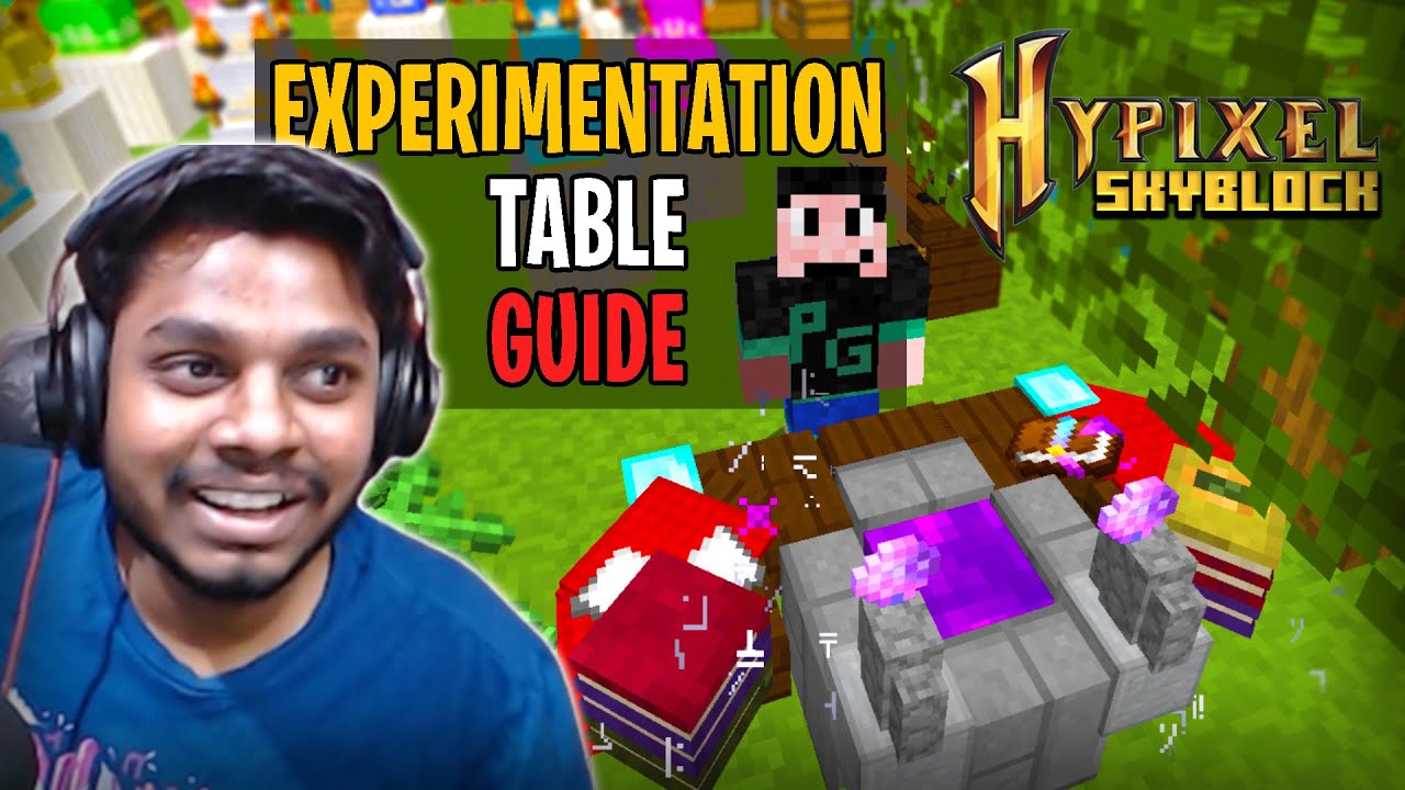 GUIDE Mastering the Experimentation Table in HINDI | Minecraft Hypixel/Fakepixel Skyblock Guide ...