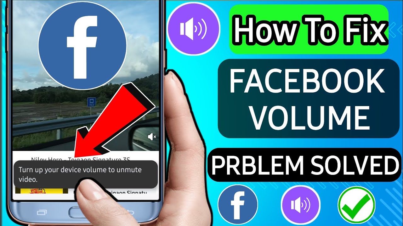 Fix Facebook Turn up your device volume to unmute video Problem - YouTube