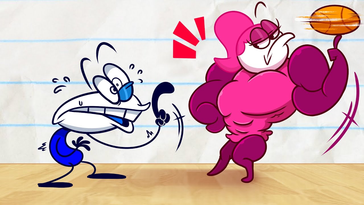 Teach A Man To Swish | Pencilmation Cartoons! - YouTube