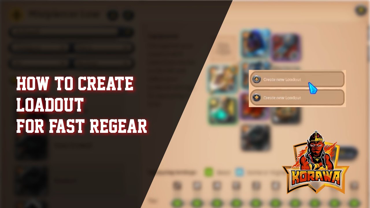 How to Create LOADOUT For Regear. - YouTube