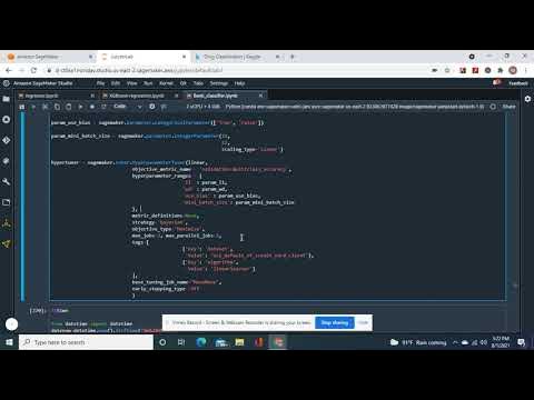 Multiclass Classification using Sagemaker Linear Learner with hyperparameter tuning/2 ...