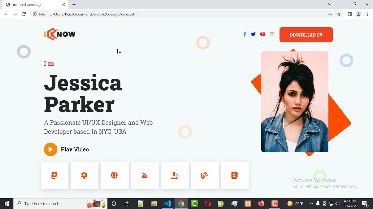 How To Make A Website Using HTML CSS And JavaScript - YouTube