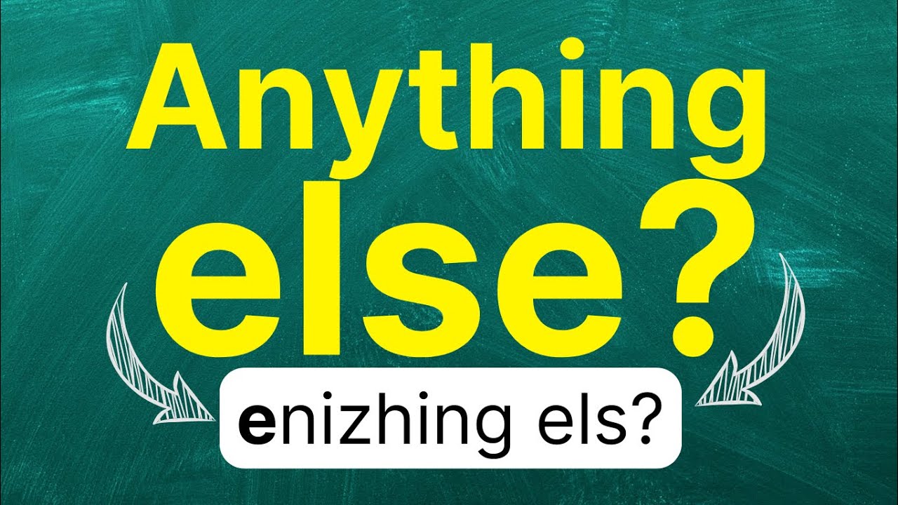 Cómo pronunciar: 'Anything else?' '¿Algo más?' '¿Alguna otra cosa?' en ...