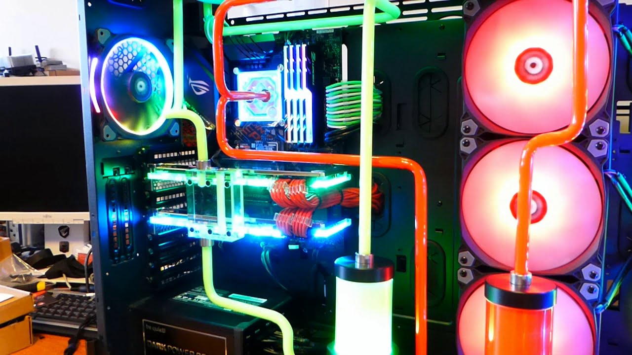 Speedcomputers EKWB build in progress - YouTube
