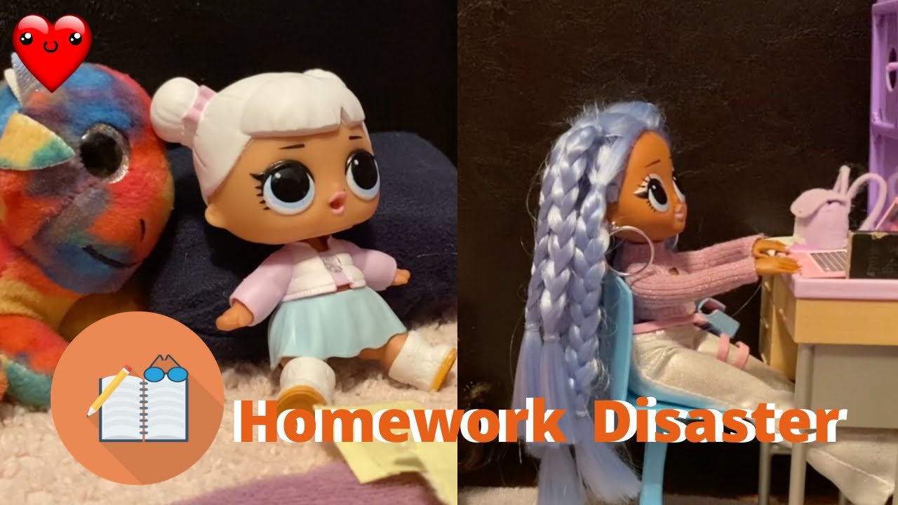 LOL Surprise | Homework Disaster | Kitty Twins Cosmic Fun - YouTube