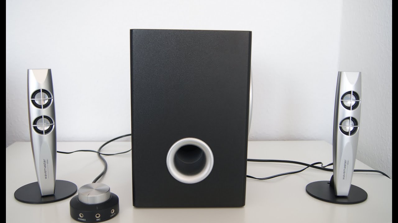 Wavemaster Stax 2.1 Lautsprecher System Unboxing - m4gic.net - YouTube