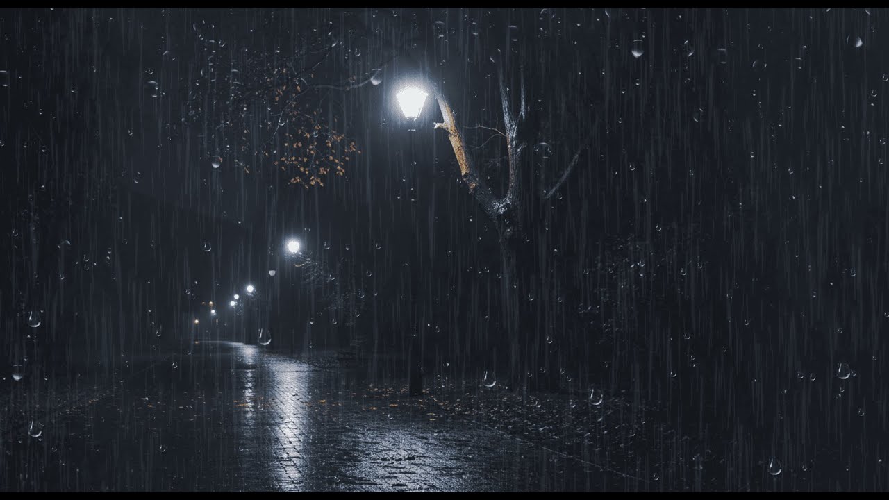 Dark Rainy Night 🌌 | Instantly Calm Your Mind with Rain & Thunder ...