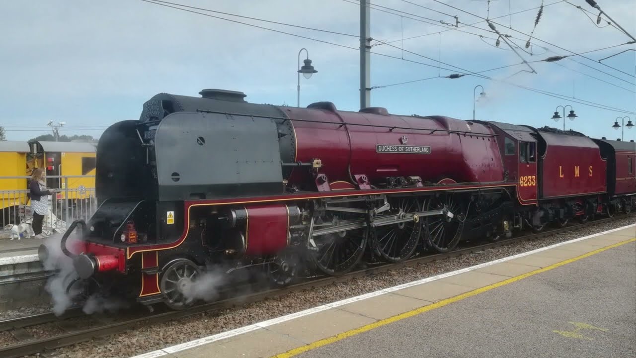 LMS 6233 Duchess of Sutherland - The Windsor Flyer (DBLM Steam) - YouTube