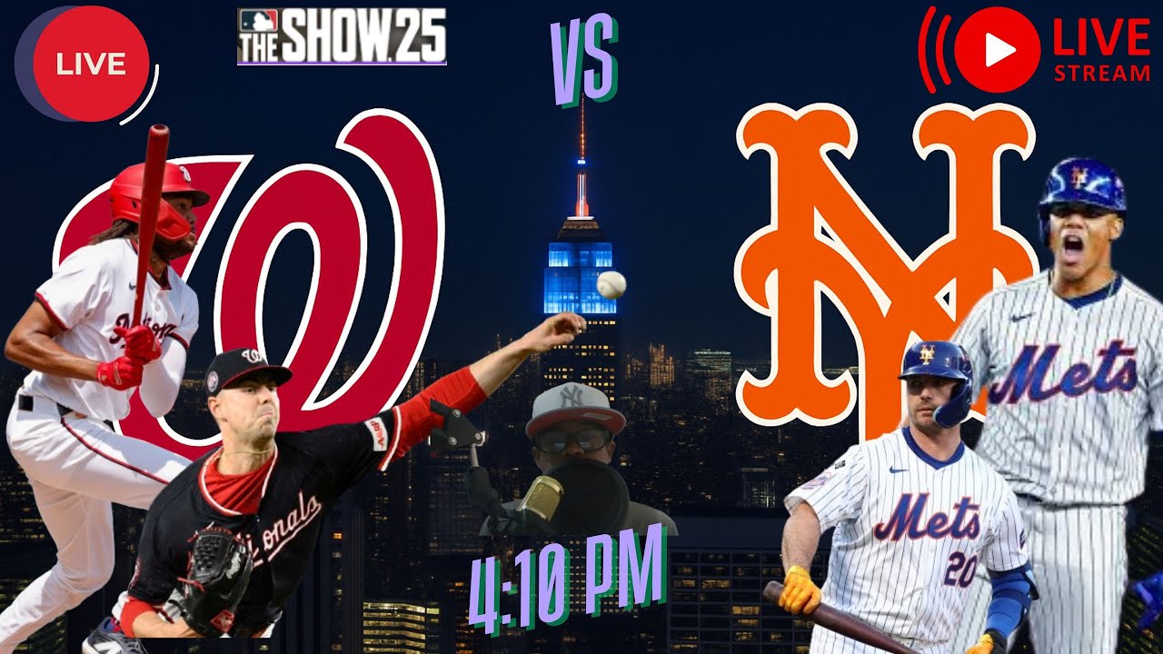 🔥 METS vs NATIONALS EN DIRECTO PELEA POR LA SUPREMASIA #mlb2025 #Nationals #Mets #MLB2025 - YouTube