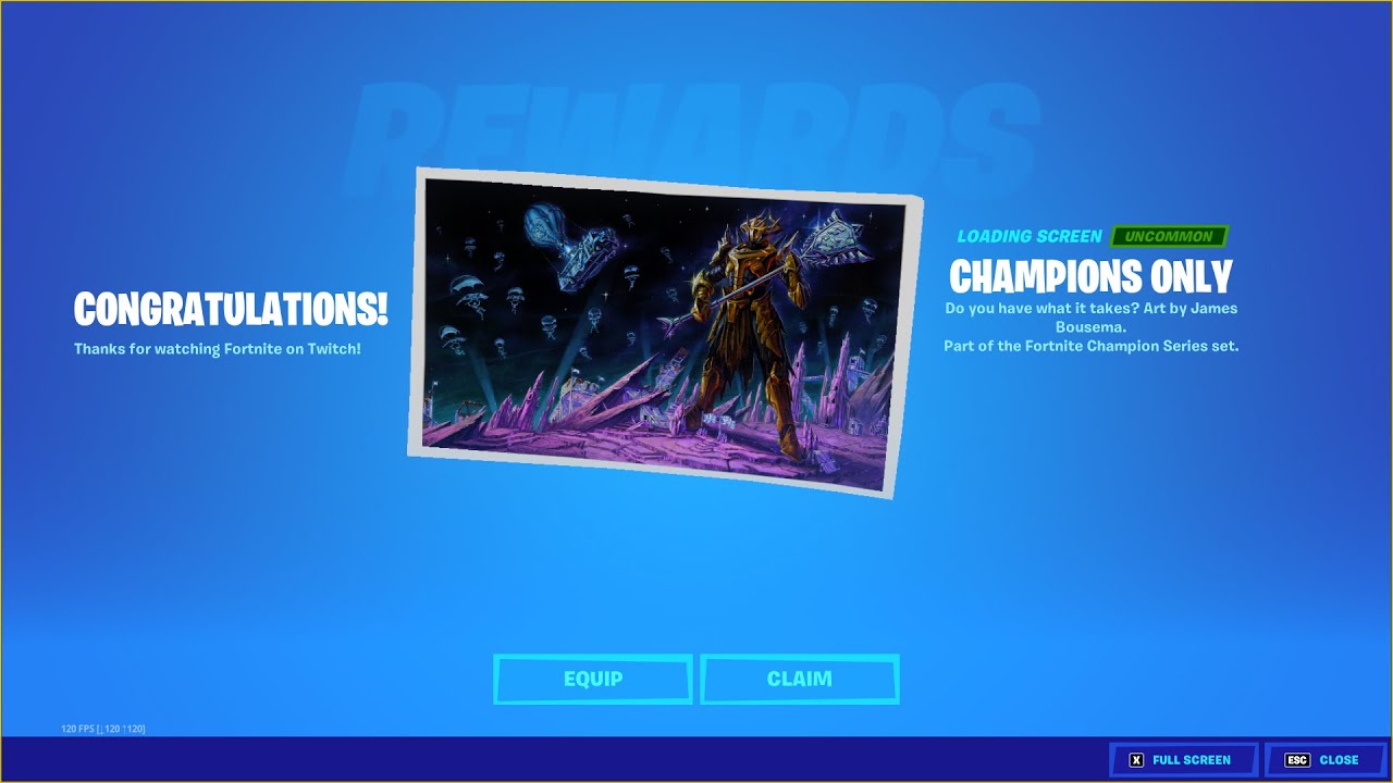 Free Fortnite FNCS Loading screen and Emoticon - YouTube