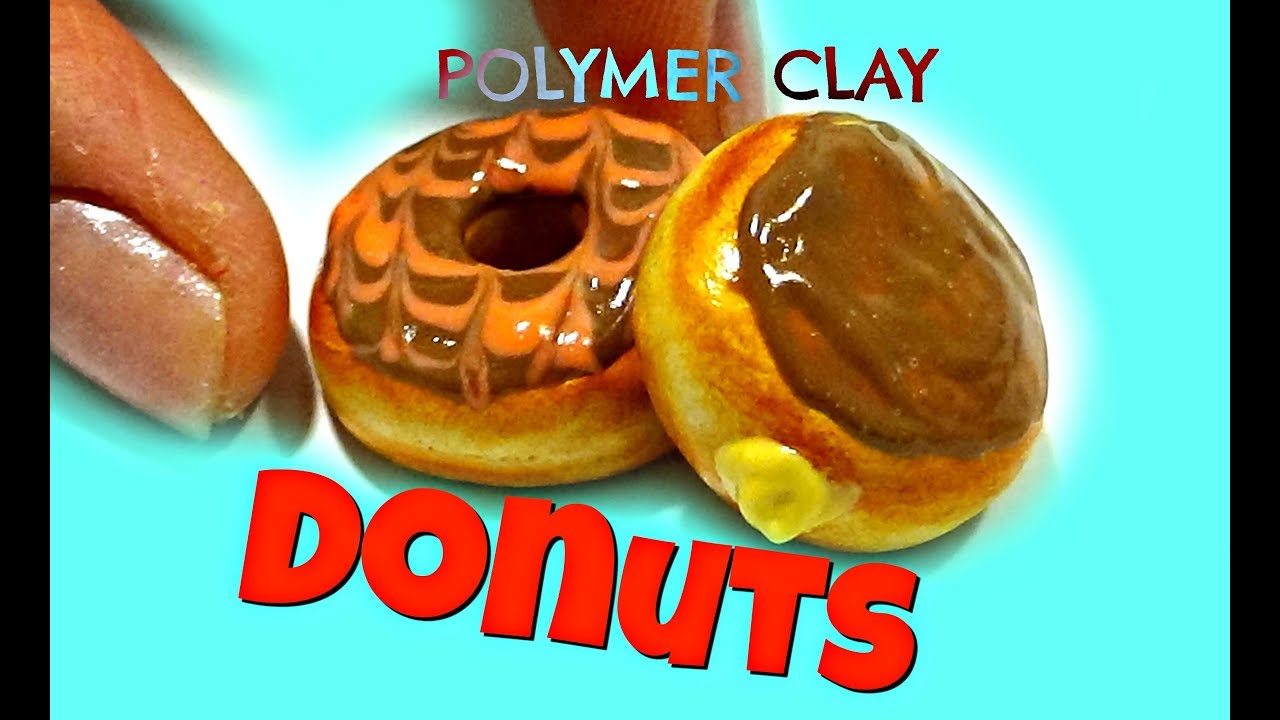 How to Bake Polymer Clay - Donuts, Fake Food Miniature Polymer Clay ...