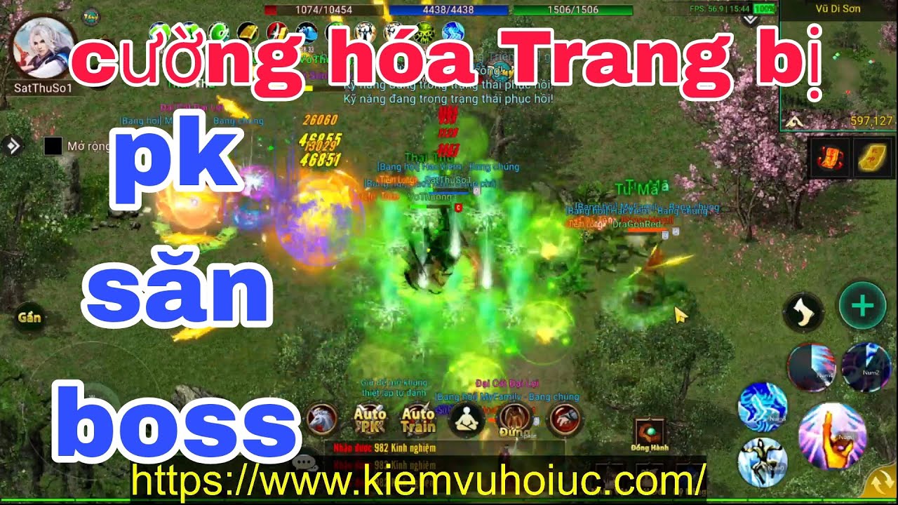 Kiếm vũ mobile, CƯỜNG HÓA TRANG BỊ,PK BOSS 1/1 - YouTube