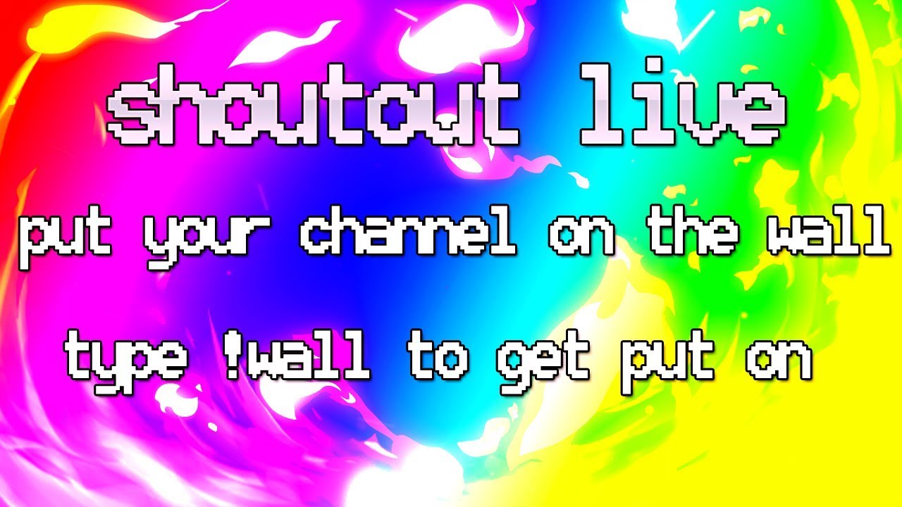 Shoutout Stream Live 🔥 Auto Shoutout Wall 🔥 NO SUB4SUB! 🔥 grow your ...
