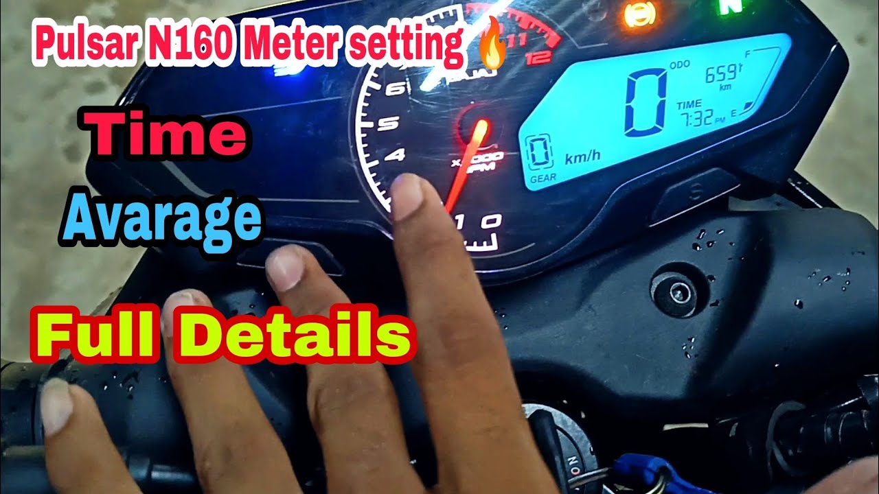 Pulsar n160 meter setting kaise kare|| Full details 🔥 Time set ...