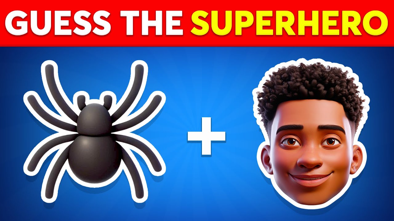 Guess the Superhero by only 2 Emoji! 🕷🦸 Marvel & DC Superheroes Emoji ...