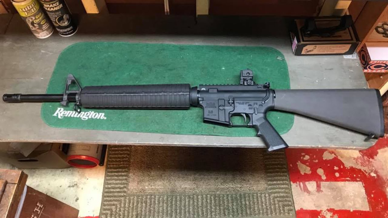 Palmetto State Armory 20" AR15 A4 clone - YouTube