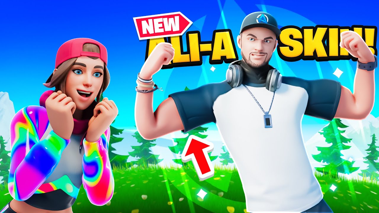 reacting to the NEW AliA Fortnite skin! - YouTube